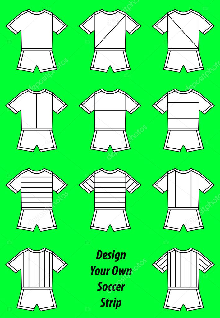Football strips Stock Illustration by ©Tonygers #2252253