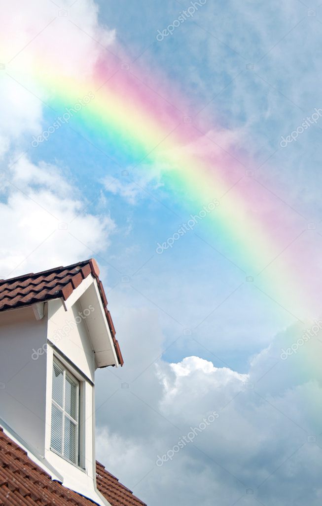 Window to heavenly rainbow Stock Photo by ©Tonygers 2302496