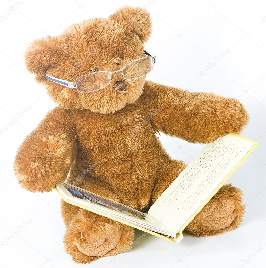 Teddy bear reading a book — Stock Photo © speedo101 #2276054