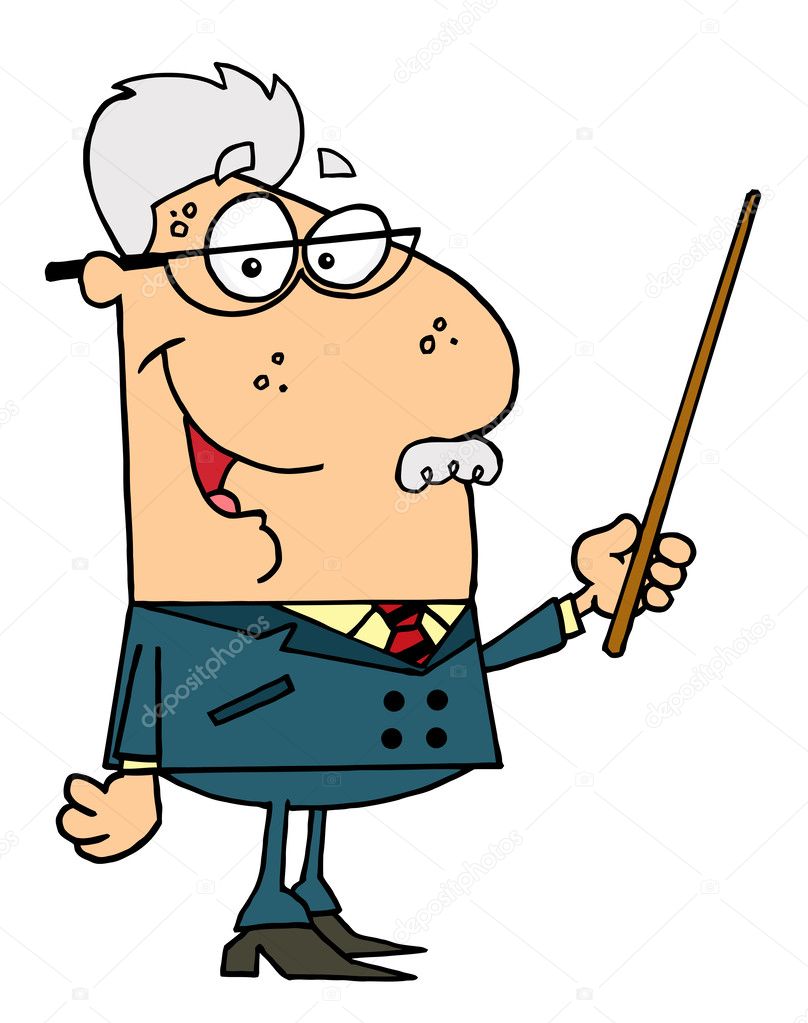 Senior Professor Man Stock Illustration by ©HitToon #2583886