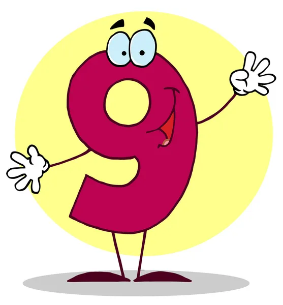 Funny Cartoon Numbers-6, background Stock Photo by ©HitToon 2610470
