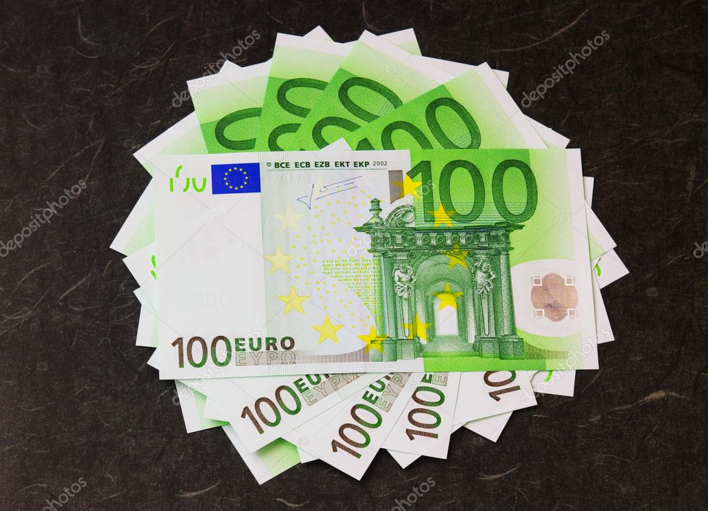 Pile of 100 euro banknotes — Stock Photo © xdrew73 #2595460