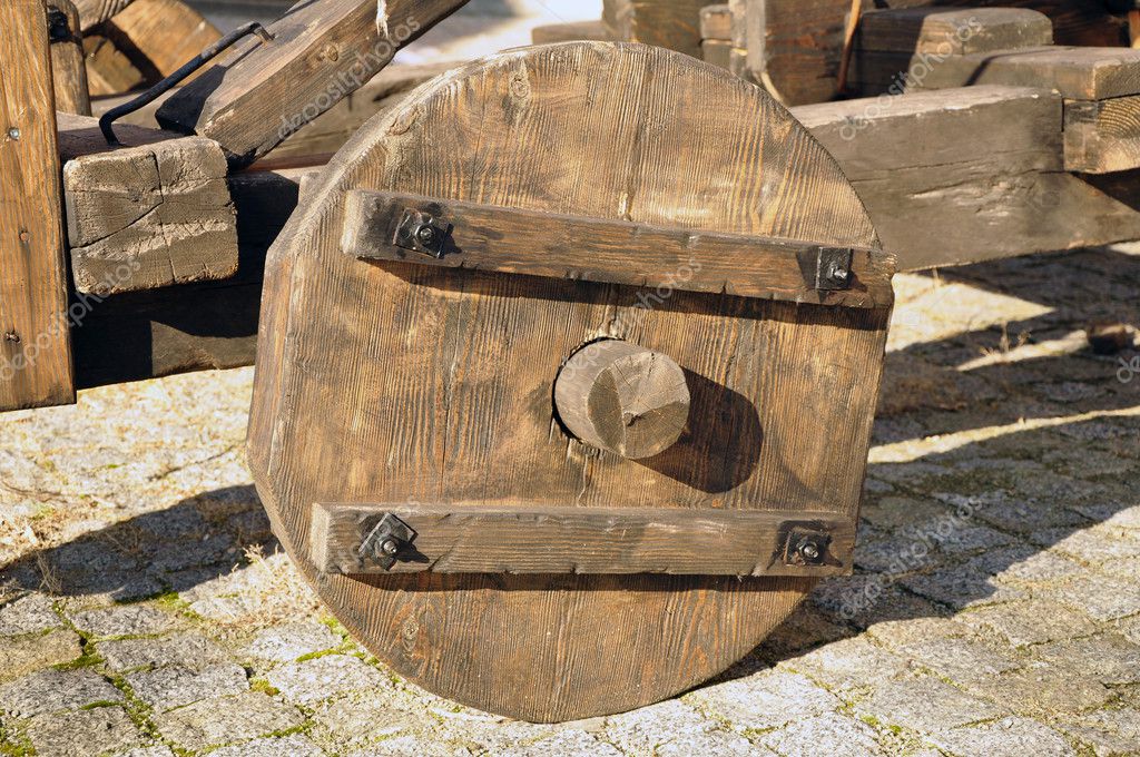 Ancient wooden wheel — Stock Photo © dyuferev #2544964