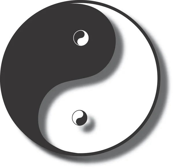 Jin y jan en blanco — Foto de stock © nobora #2345412