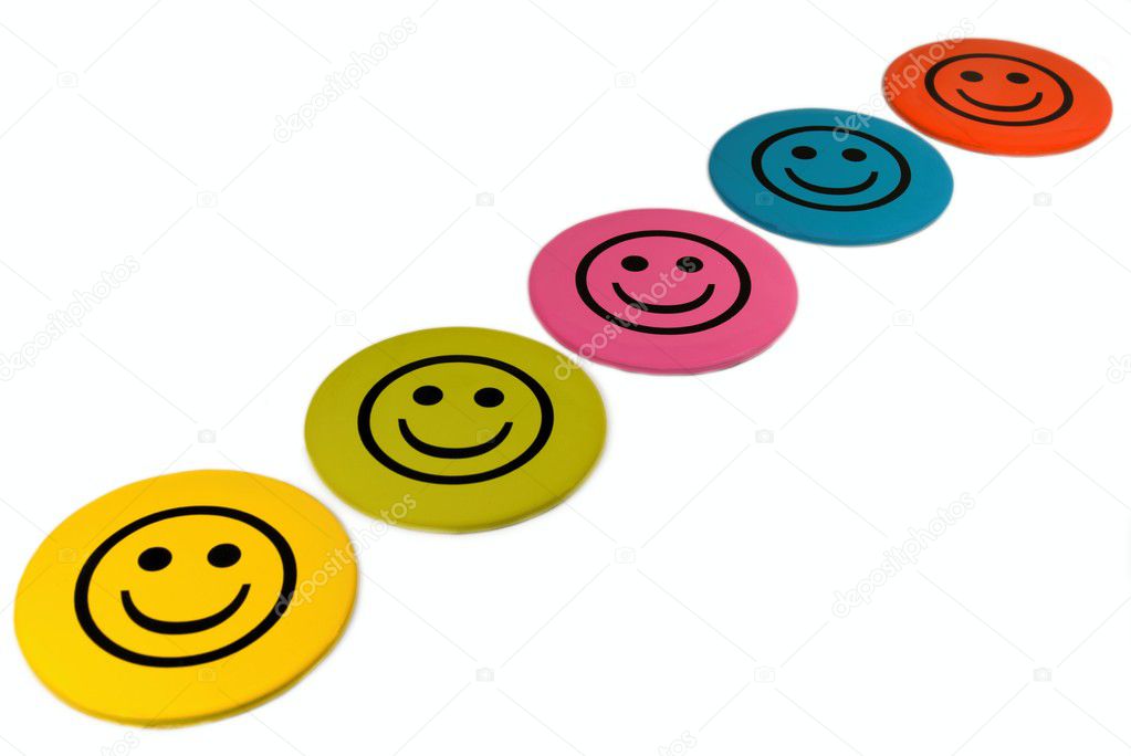 Colorful smileys — Stock Photo © xtrekx #2324527