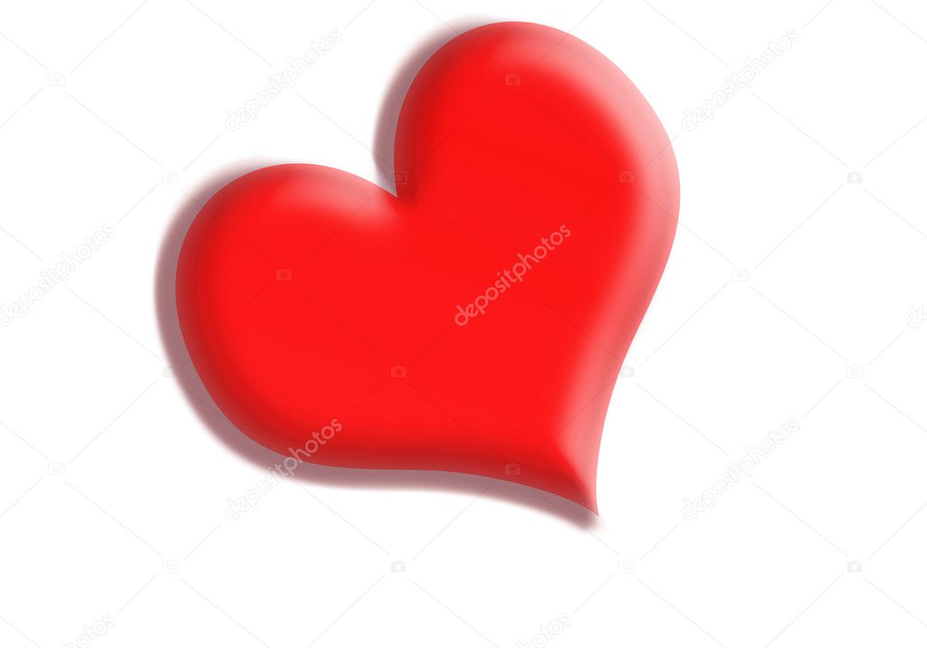 Fake heart isolated — Stock Photo © tarass #2332210