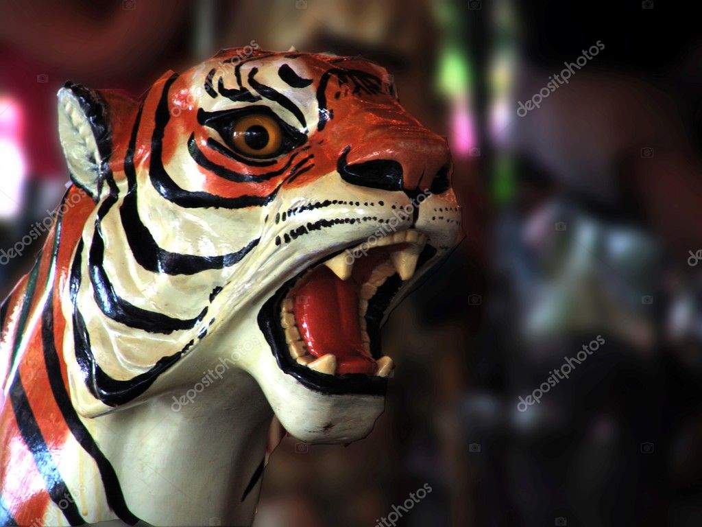 Carousel Tiger — Stock Photo © kiyyah #2545845