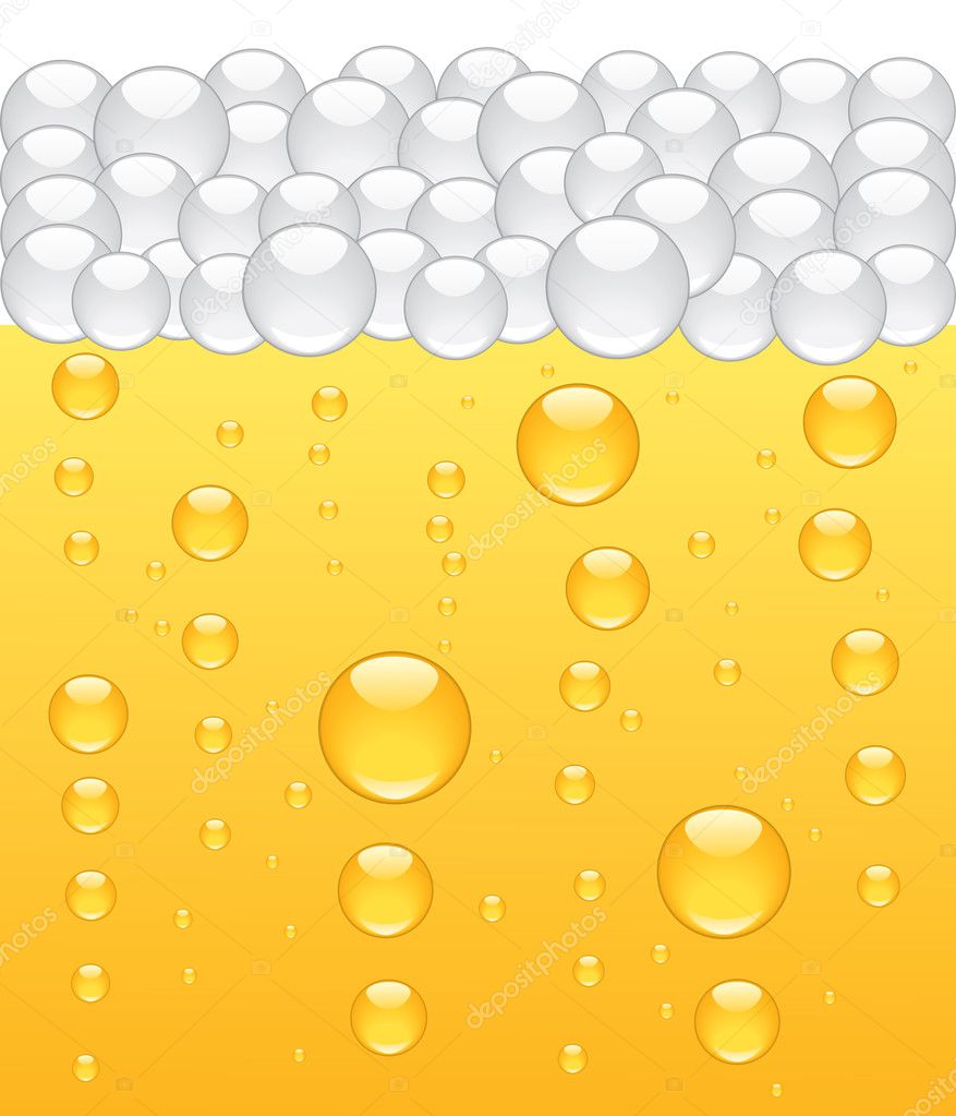 Beer bubbles — Stock Vector © Antonuk #2279192