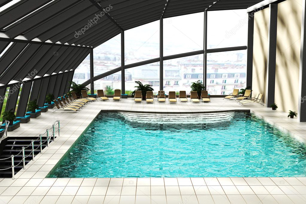 Swimming pool 3d Stock Photo by ©scovad 2270763