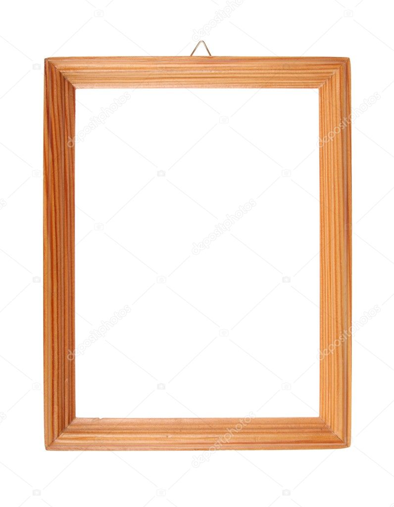 Simple wooden picture frame Stock Photo by ©tombaky 2423199