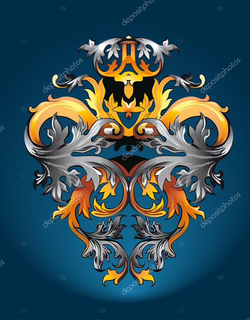 Heraldic pattern. — Stock Vector © urrra1 #2548361