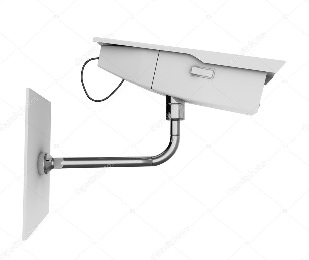 CCTV camera side view Stock Photo by ©aspect3d 2591227