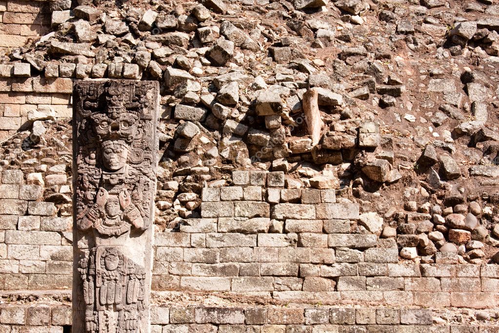 Ancient Mayan Sculpture ⬇ Stock Photo, Image by © lostrock #2286426