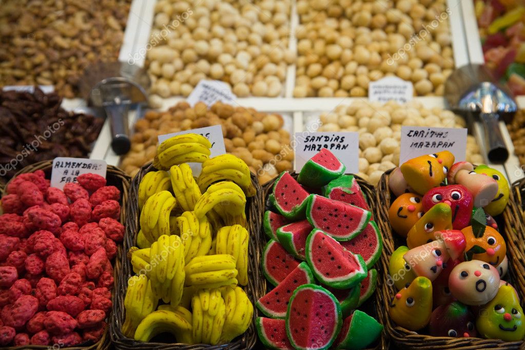 Assortment of marzipan sweets — Stock Photo © photosil #2363595
