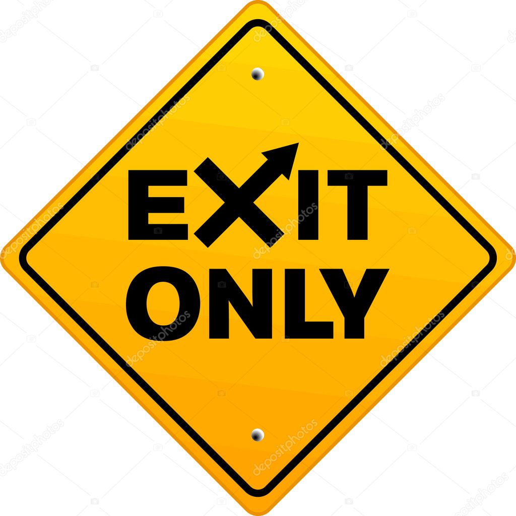 Exit only Stock Vector Image by ©scusi0-9 #2579229