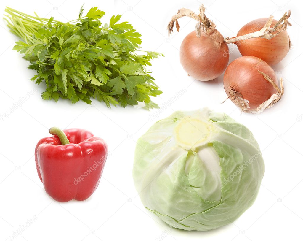 Set of vegetables Stock Photo by ©natlit 2557712