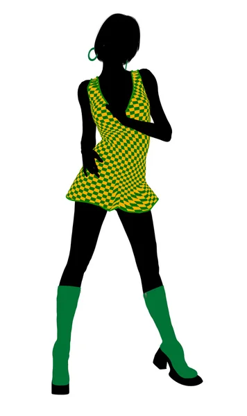 Go Go Dancer Illustration Silhouette — Stock Photo © kathygold #2665102