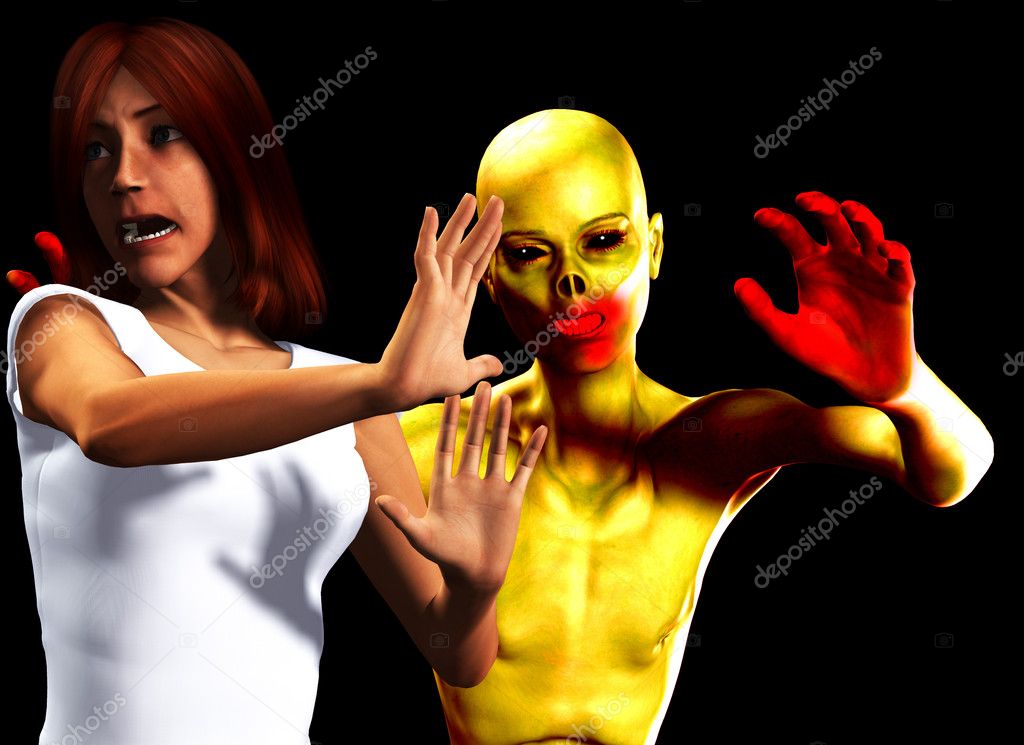 I Am Afraid Of Zombies — Stock Photo © harveysart #2563397