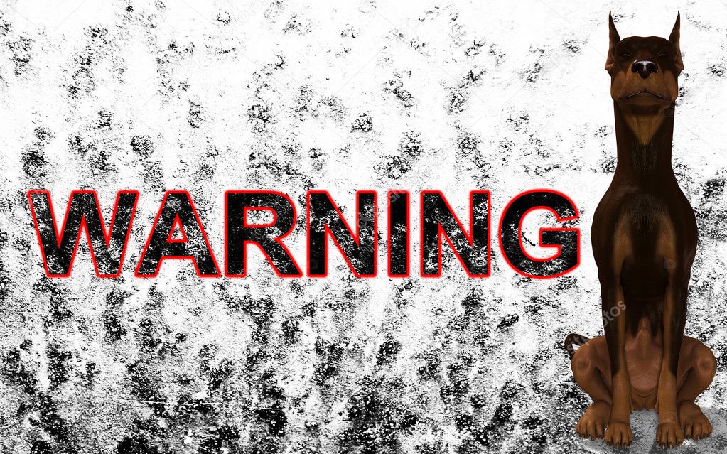 Warning I Bite — Stock Photo © harveysart #2574729