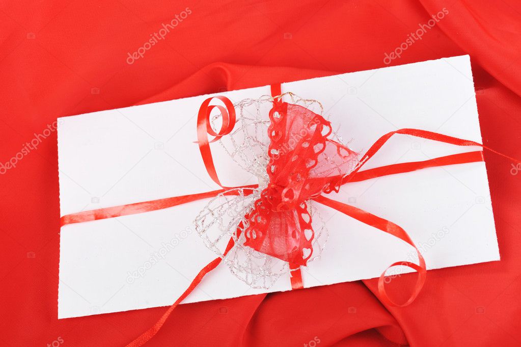 Letter with ribbon — Stock Photo © Taden1 #2653132
