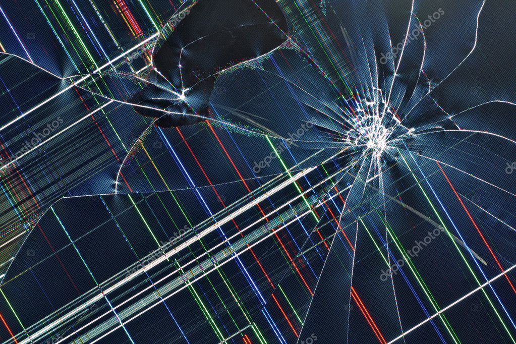 gebarsten gebroken scherm achtergrond — Stockfoto © vilaxlt #2649447